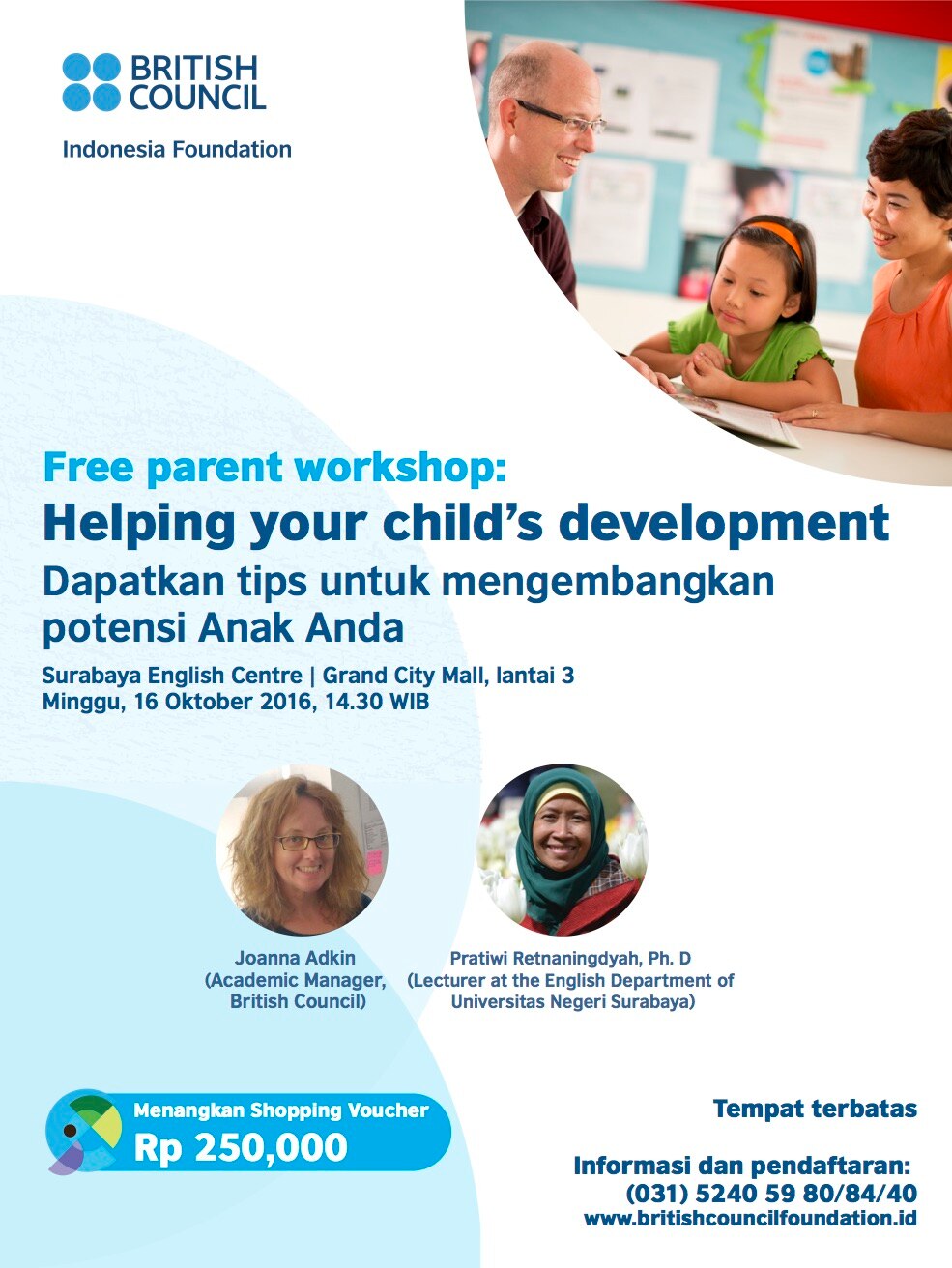 Free Parent Workshop | British Council Foundation Indonesia